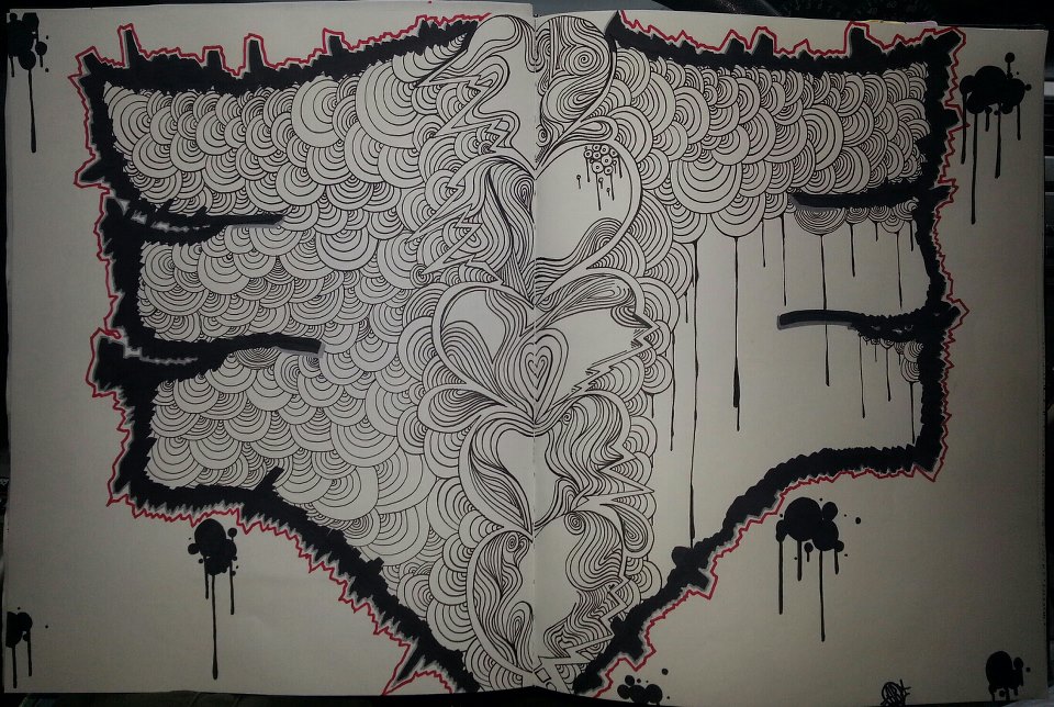 Art Work by AB: Ink & Spray Art